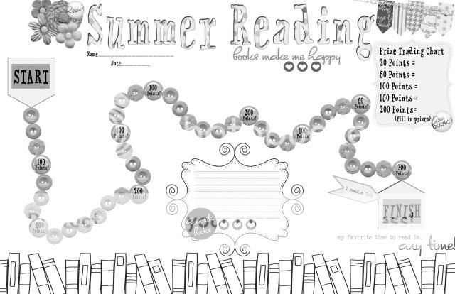 Summer Reading Chart | Grow Sew Happy